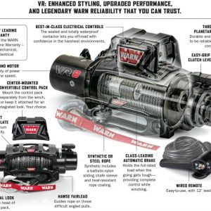 Warn 96805 VR8-S 8000lb Winch - TRS Garage