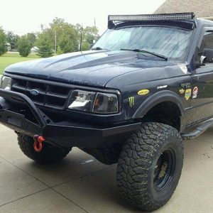 1993-1997 Ford Ranger Winch Bumper with Bull Bar - TRS Garage