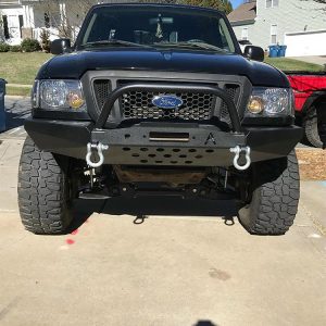 1998-2011 Ford Ranger Winch Bumper with Bull Bar - TRS Garage