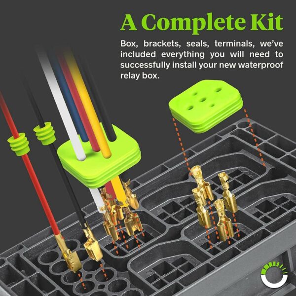 12V Waterproof Universal Fuse Relay Box - TRS Garage